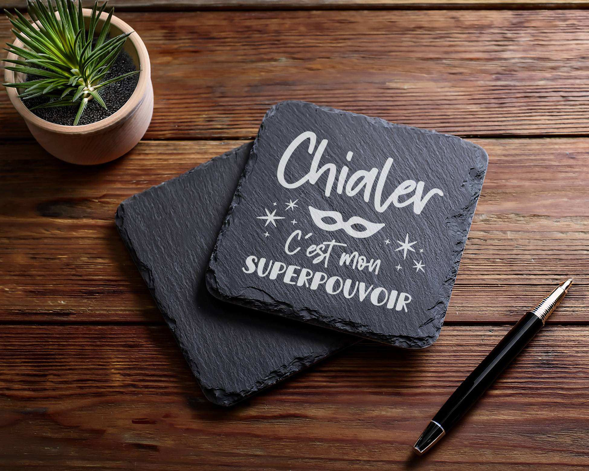 Sous-Verres Chialer c'est mon superpouvoir – Simplement Vrai