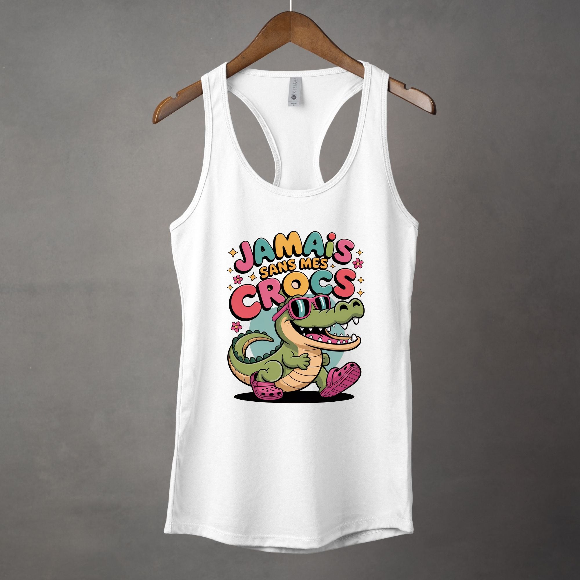 Camisole Jamais sans mes crocs