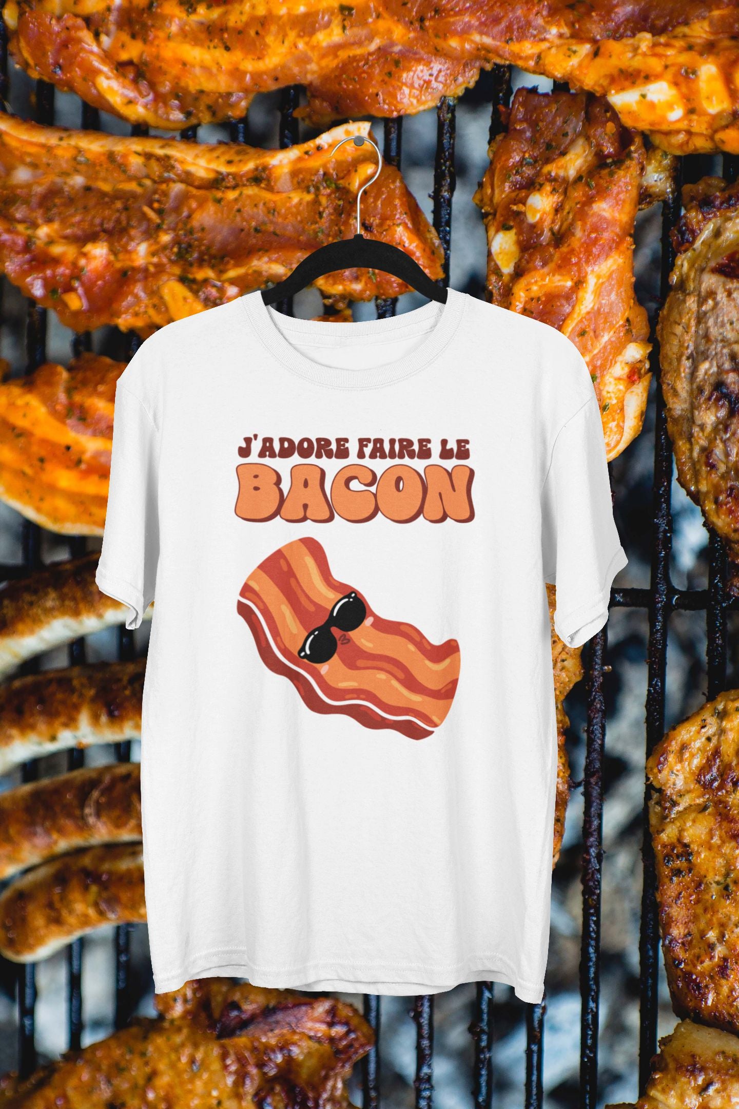 T-Shirt J'adore faire le bacon – Simplement Vrai